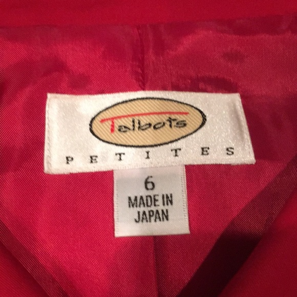 Talbots | Jackets & Coats | Talbots Bright Red Half Trench Coat | Poshmark